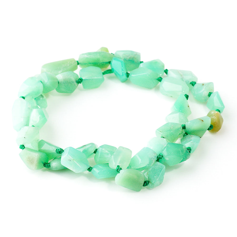 Australian "Boulder" Chrysoprase Freeform Nugget 7-10mm - 15-16 Inch ...