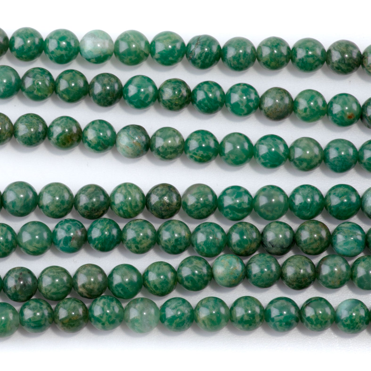 African Jade (A) 6mm Round 15-16 Inch — Dakota Stones