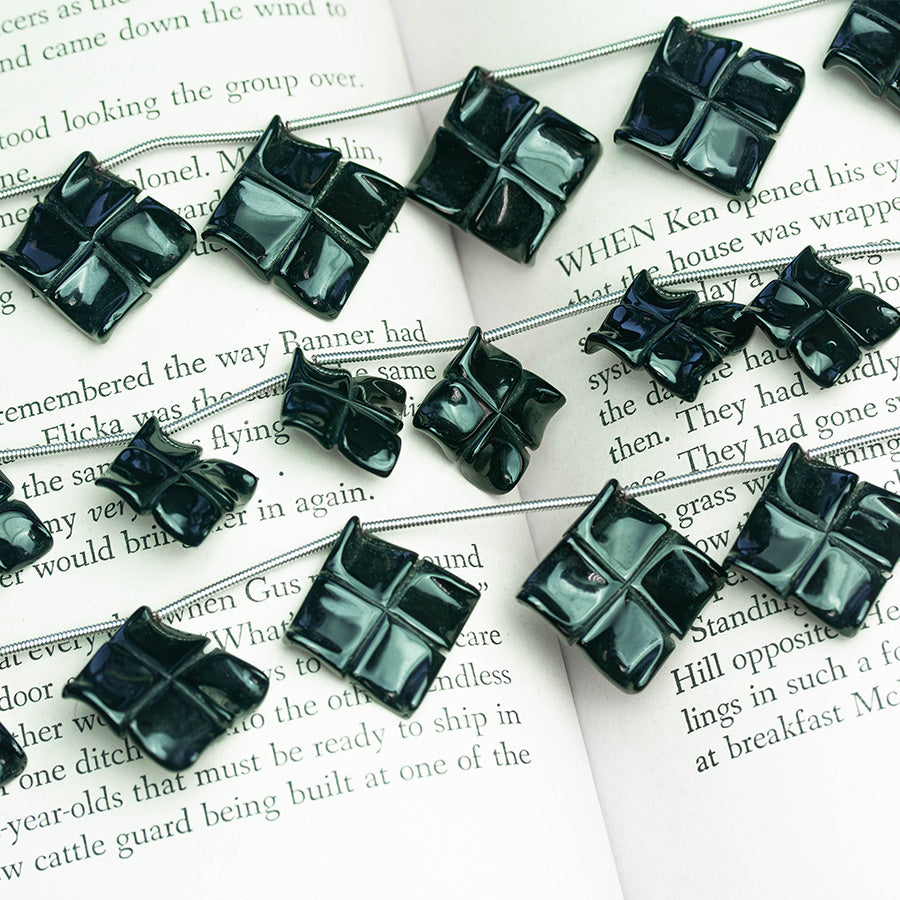 Black Spinel 15mm Pinwheel - 8 Inch — Dakota Stones