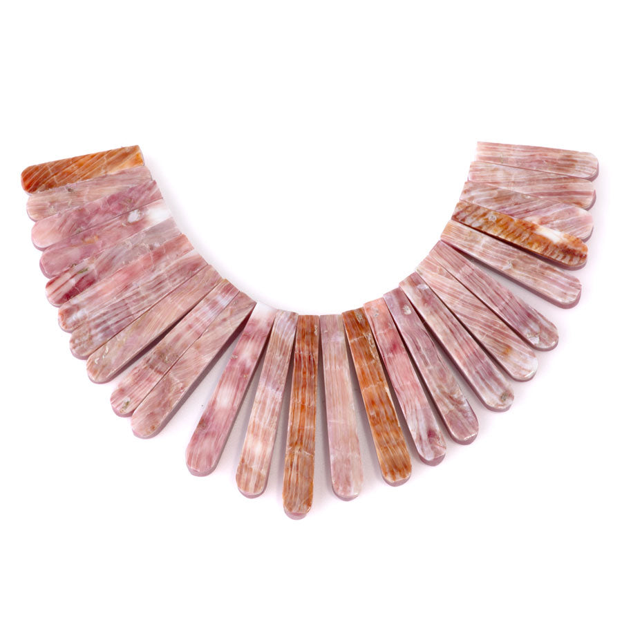 Spiny Oyster Purple 5X19-30mm Stick Collar — Dakota Stones