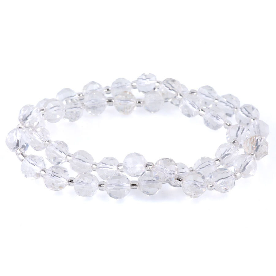 Crystal Quartz 7x8mm Faceted Nugget - 15-16 Inch — Dakota Stones