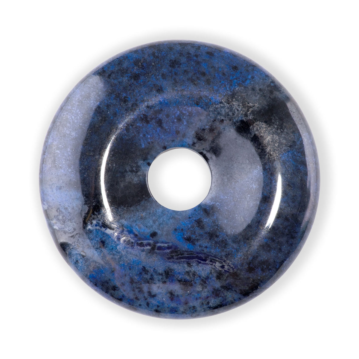 Dark Dumortierite 40mm Donut Pendant — Dakota Stones