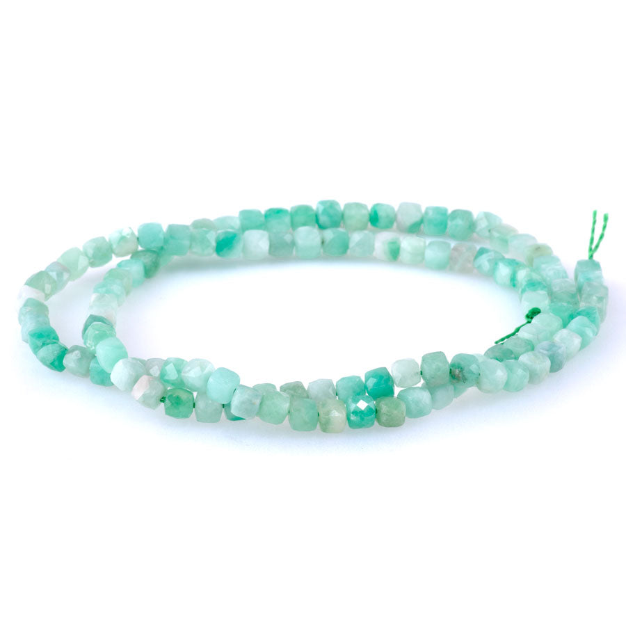 Emerald 4mm Cube Faceted AAA Grade - 15-16 Inch — Dakota Stones