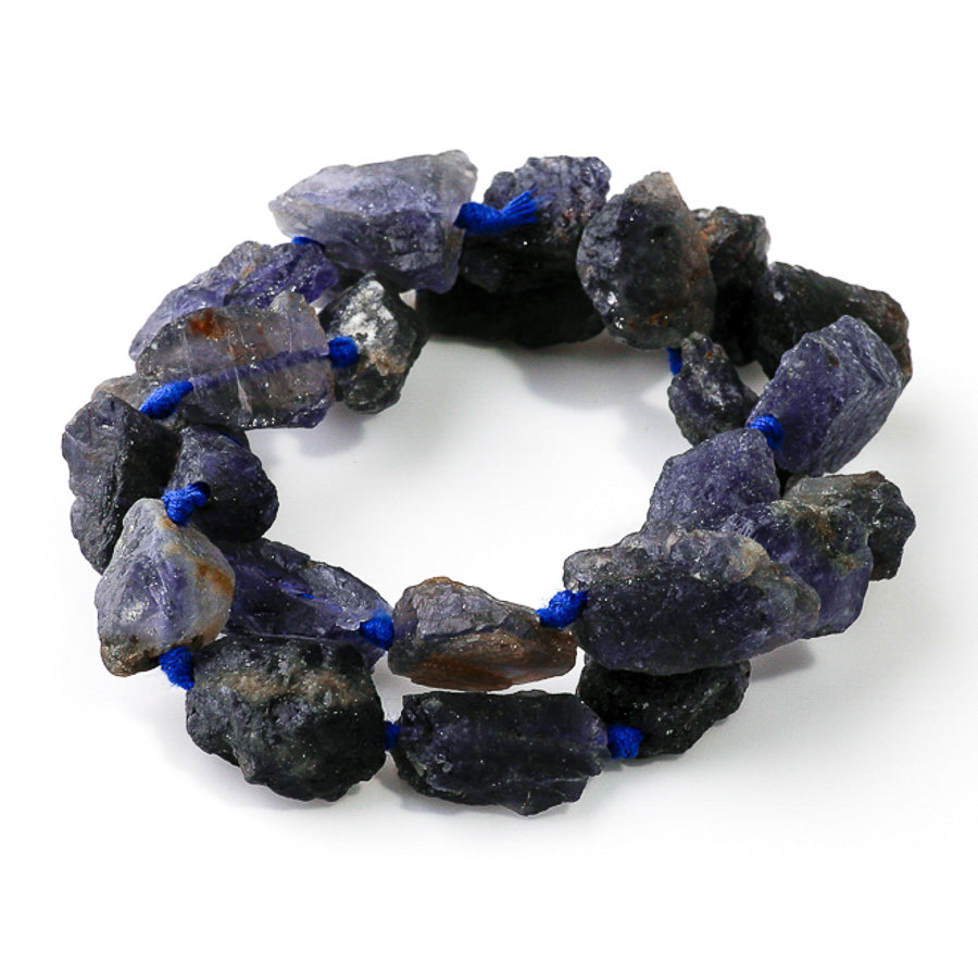 Iolite 11-15mm Nugget - 15-16 Inch — Dakota Stones
