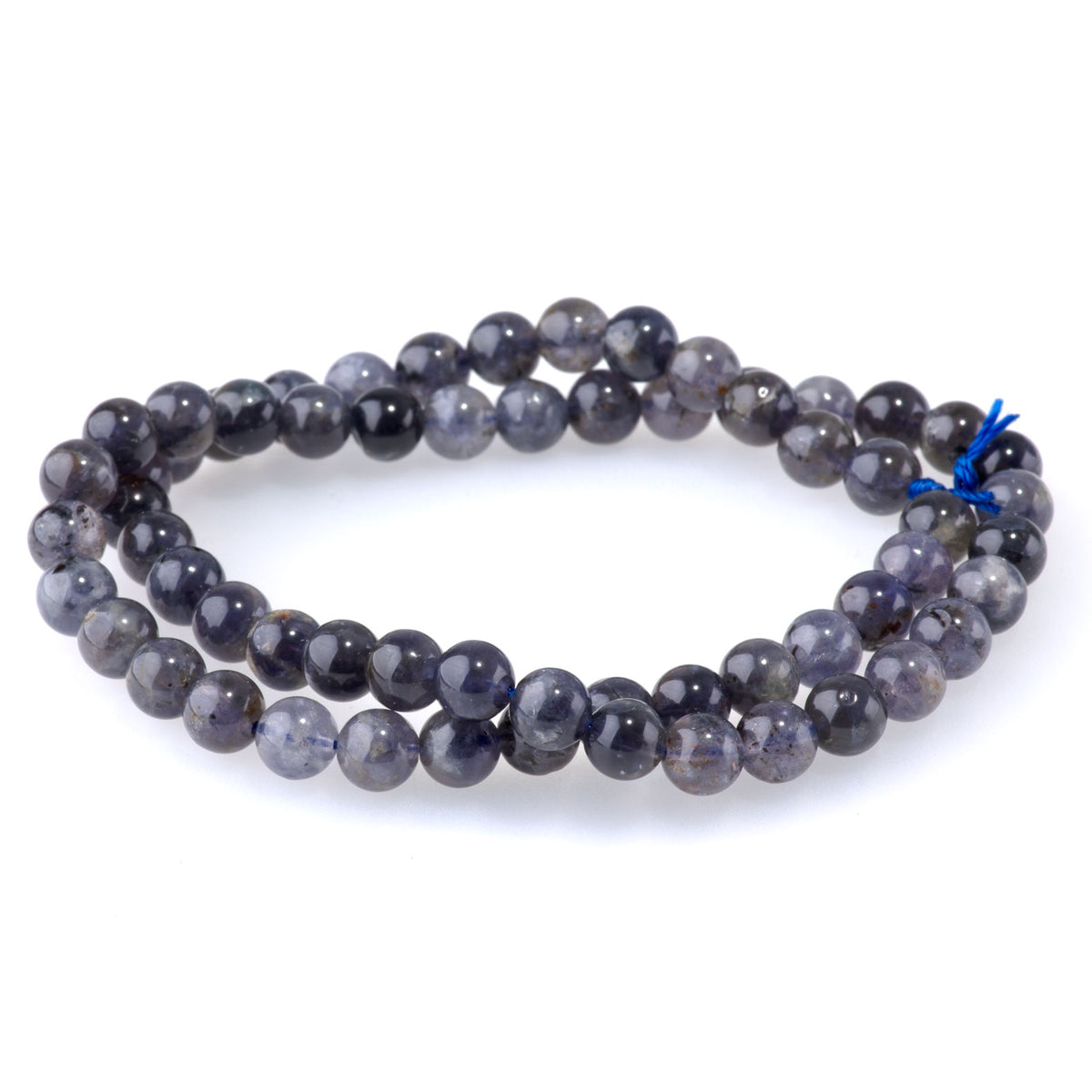 Iolite 6mm Round A Grade - 15-16 Inch — Dakota Stones