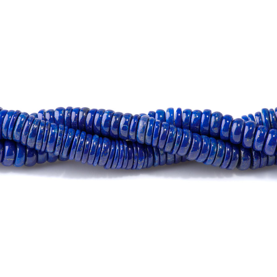 Lapis 2-4x8-9mm Heishi AAA Grade - 15-16 Inch — Dakota Stones