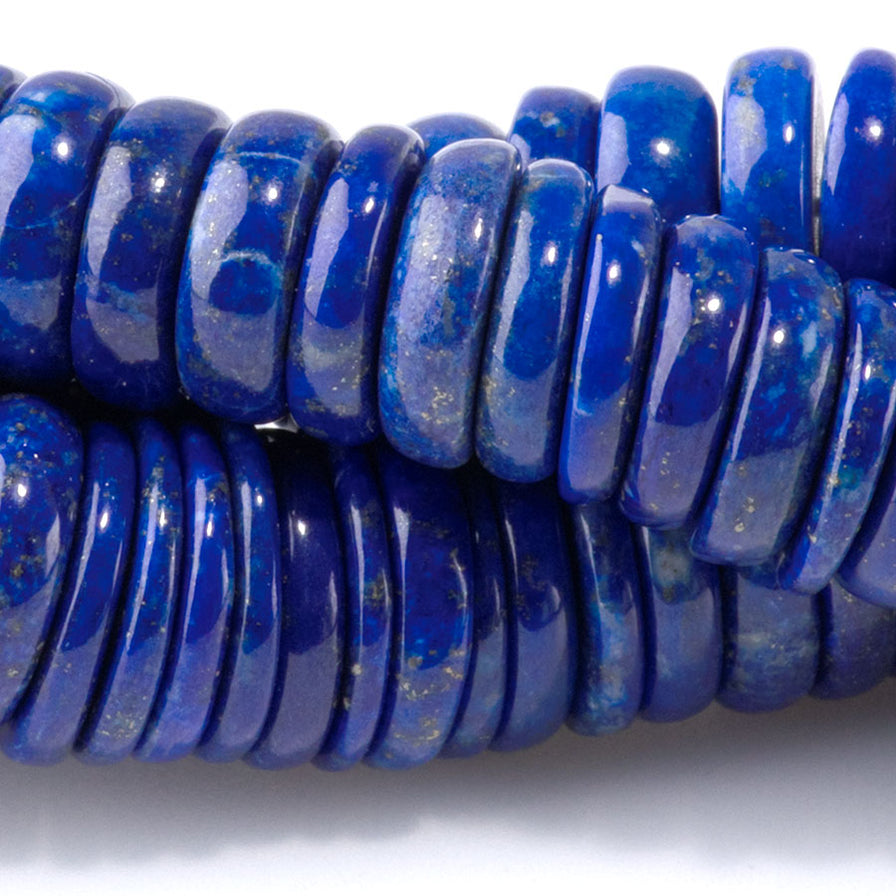 Lapis 2-4x8-9mm Heishi AAA Grade - 15-16 Inch — Dakota Stones