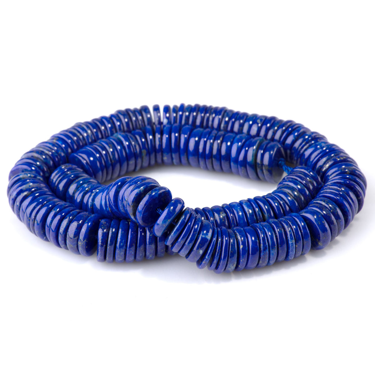 Lapis 3-4x10-12mm Heishi AAA Grade - 15-16 Inch — Dakota Stones