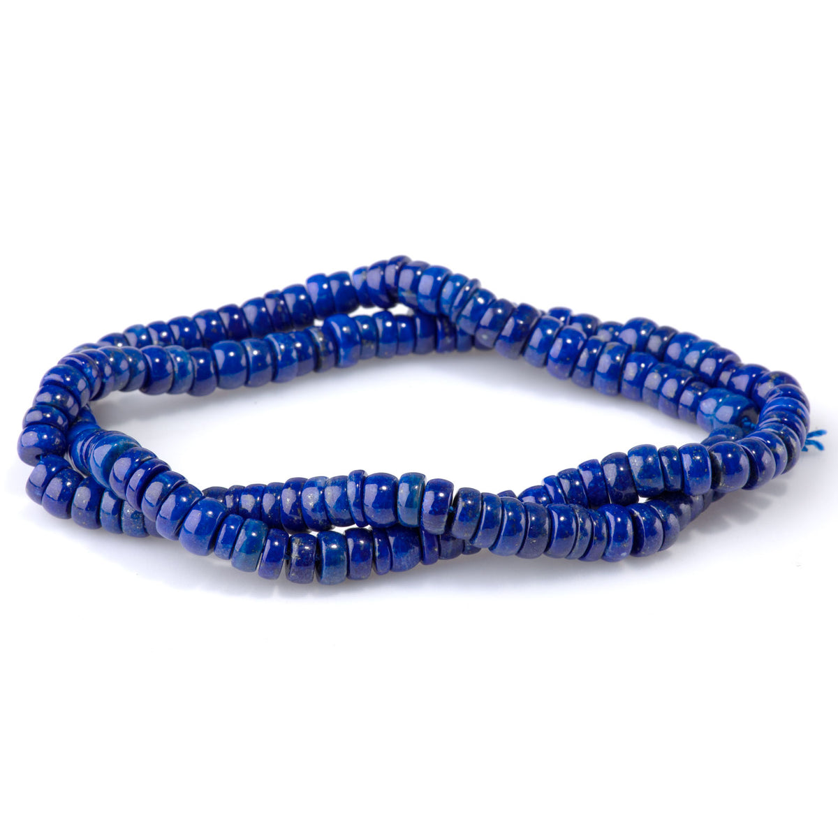 Lapis 3x5-7mm Heishi AAA Grade - 15-16 Inch — Dakota Stones
