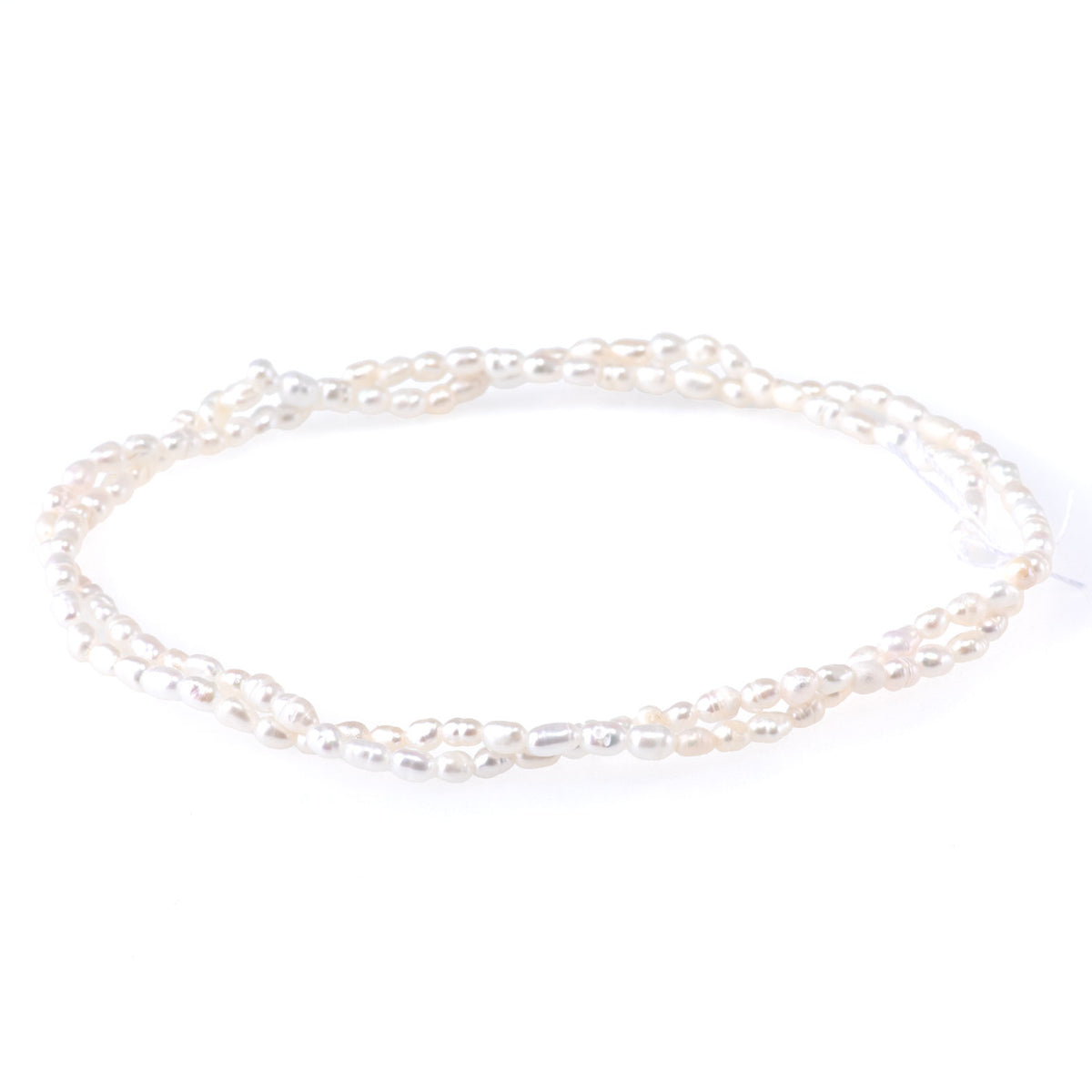 Freshwater Pearl 2-3mm White Rice - 15-16 Inch — Dakota Stones