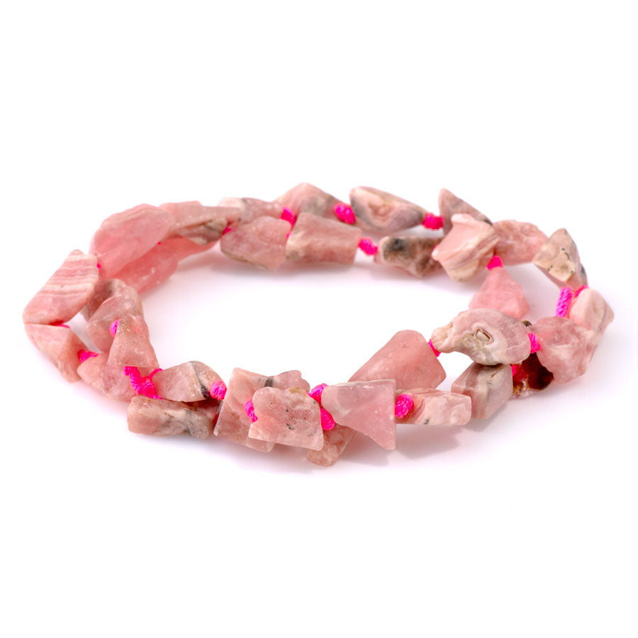 Rhodochrosite 8x10-10x12mm Rough Nugget A Grade - 15-16 Inch — Dakota ...