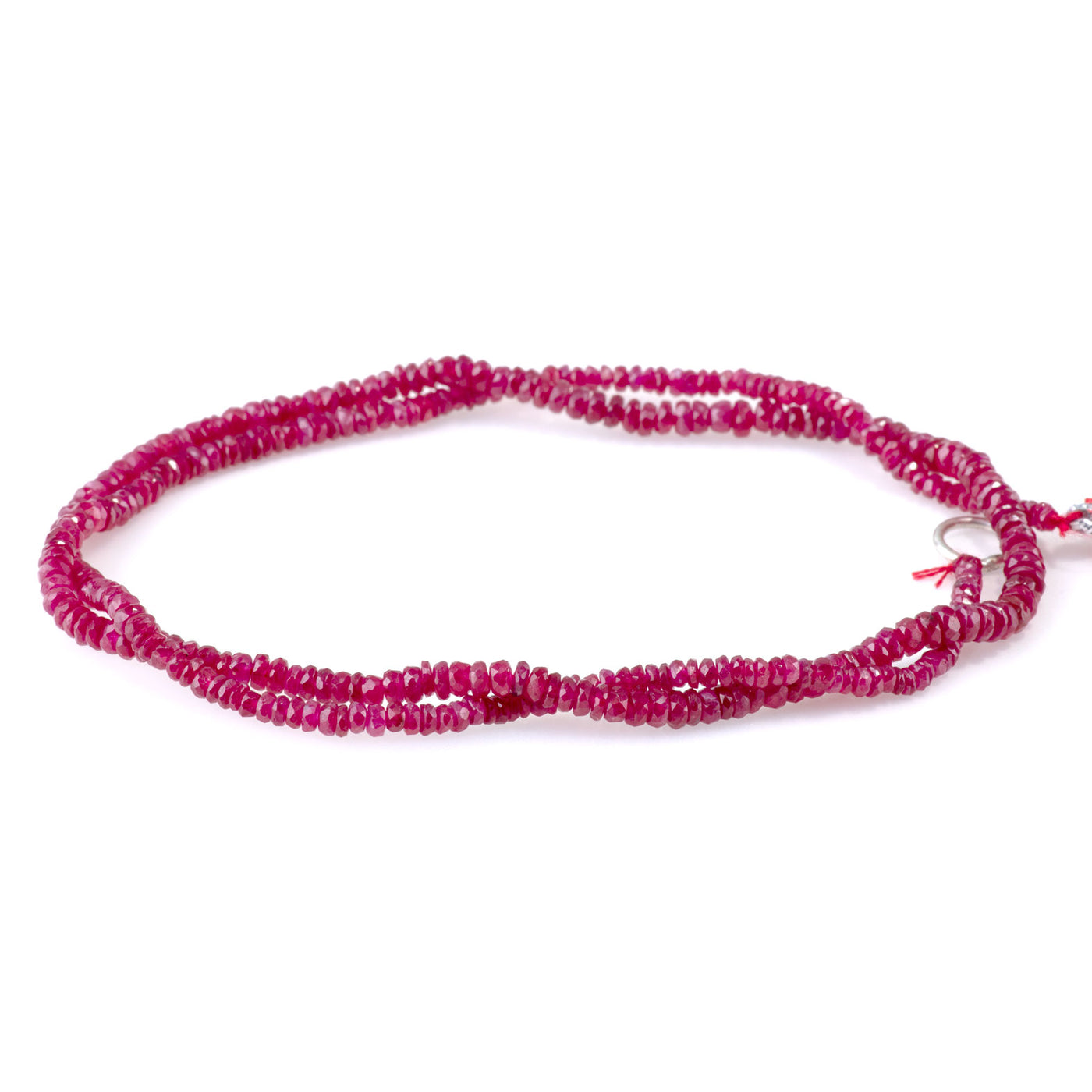Ruby (Natural) 3mm Faceted Rondelle - 15-16 Inch — Dakota Stones