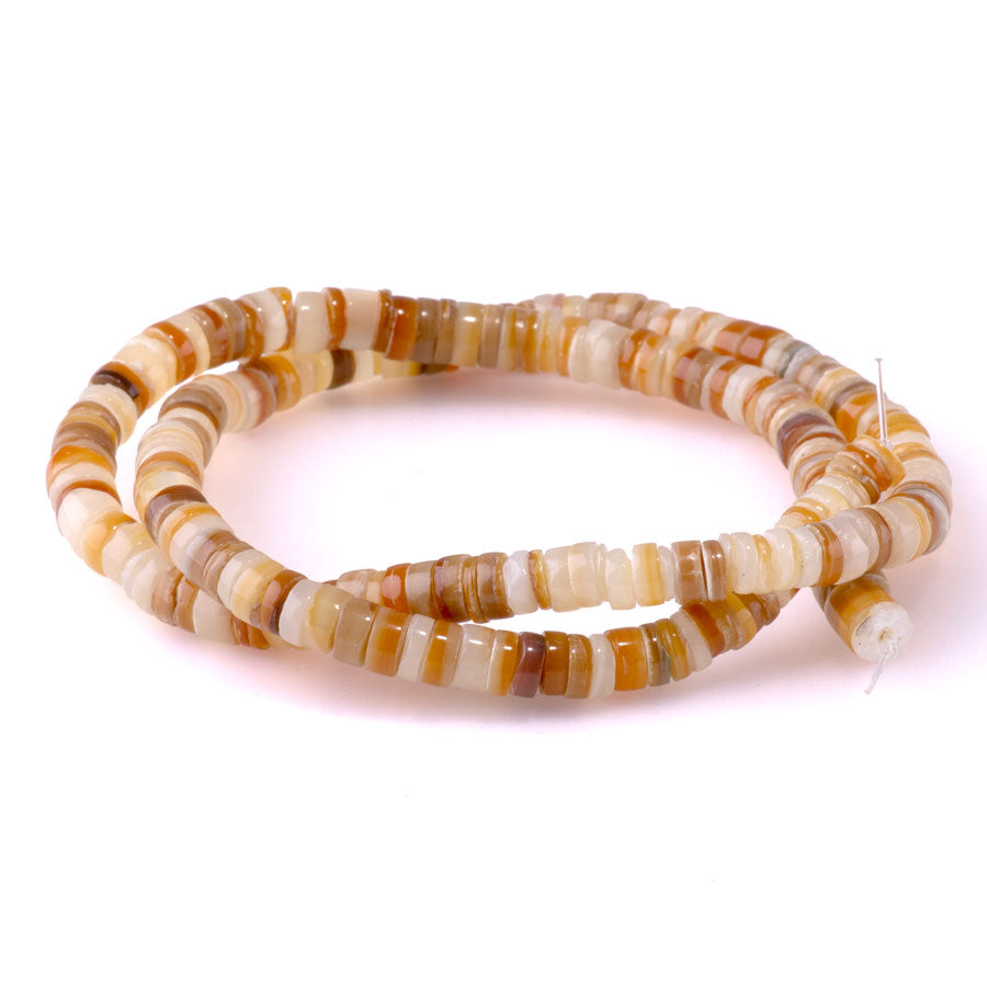 Melo Shell 5mm Heishi - 15-16 Inch — Dakota Stones