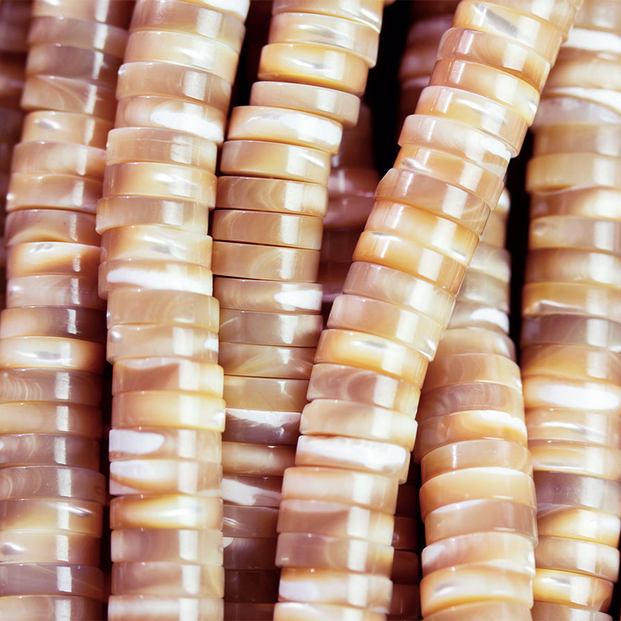 Troca Shell 8mm Heishi - 15-16 Inch — Dakota Stones