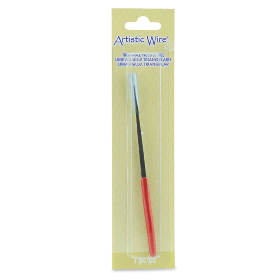 Triangle Needle File with Dipped PVC Handle – Dakota Stones