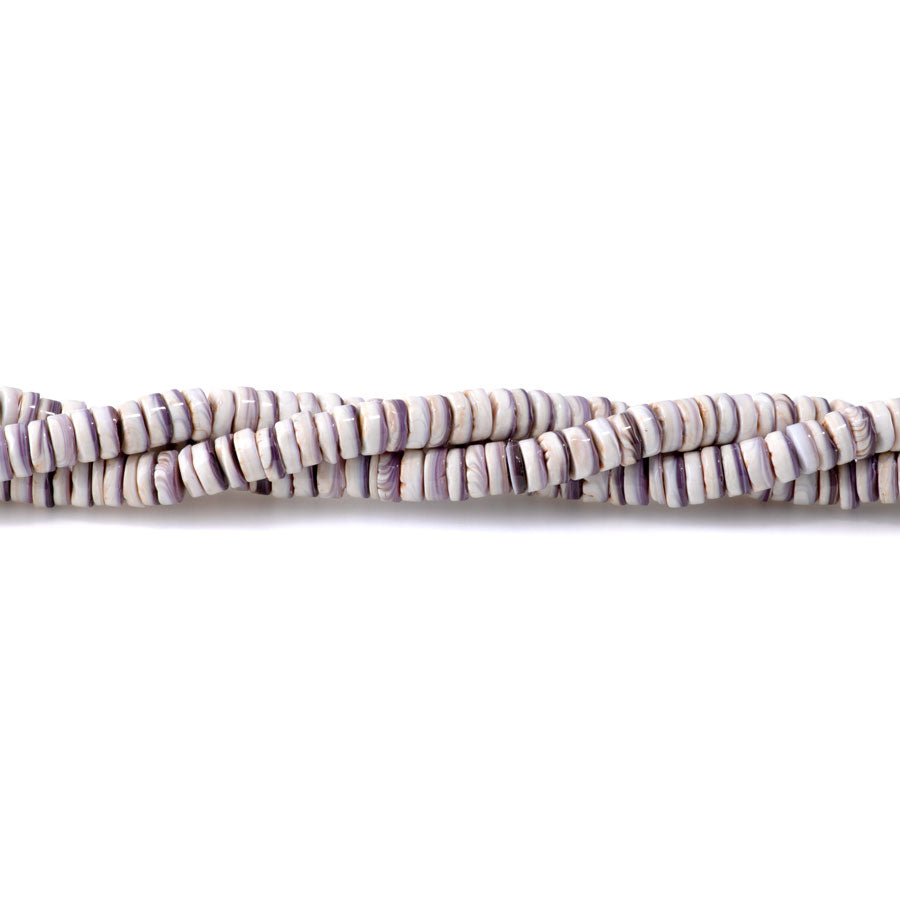 Wampum Shell 6mm Heishi - 15-16 Inch – Dakota Stones