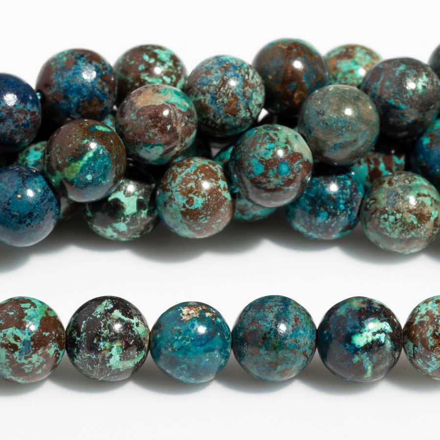 Azurite 8mm Round AA Grade - 15-16 Inch – Dakota Stones