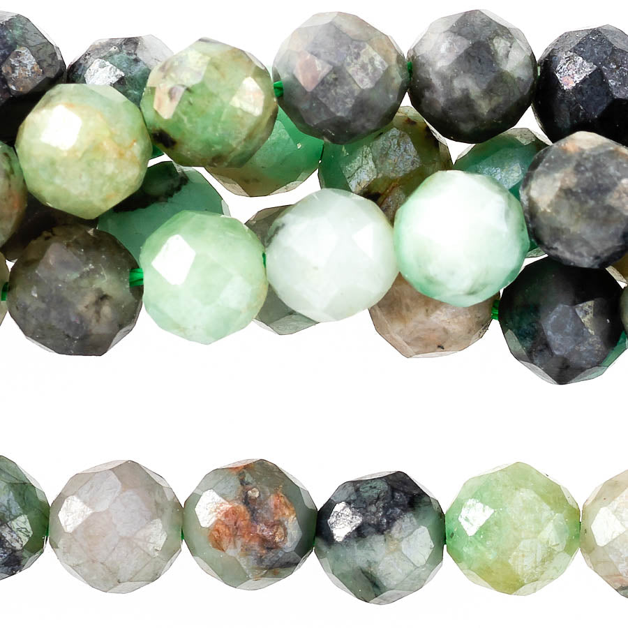 Emerald Plated 4mm Round Faceted - 15-16 Inch – Dakota Stones
