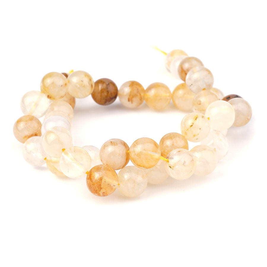 Golden Blood Quartz 10mm Round Grade A - 15-16 inch – Dakota Stones