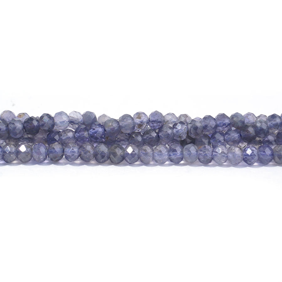 Iolite 4mm Rondelle Faceted A Grade - 15-16 Inch – Dakota Stones