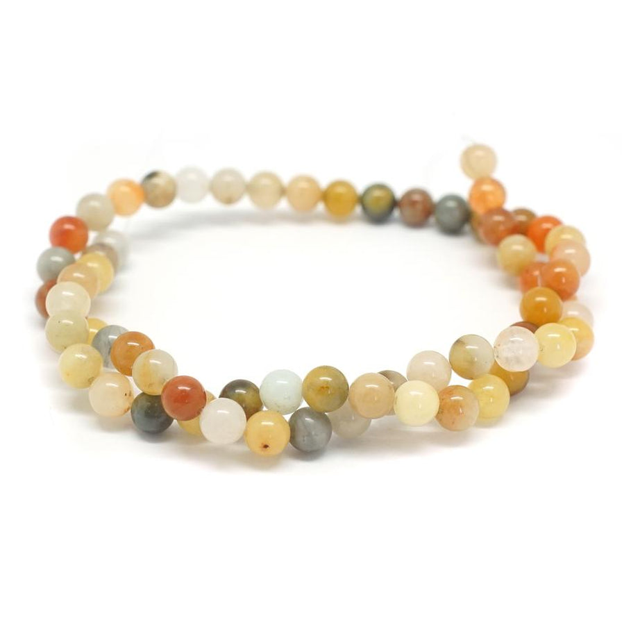 Rainbow Jade (Natural) 6mm Round - 15-16 Inch — Dakota Stones
