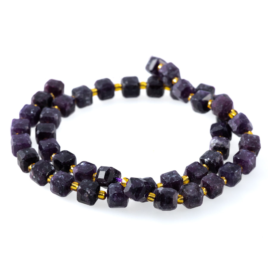 Lepidolite Natural 6-7mm Table Cut Cube - 15-16 Inch – Dakota Stones