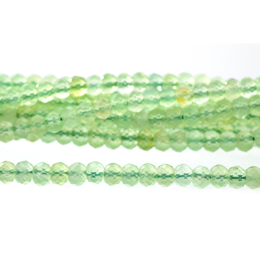 Prehnite 4mm Rondelle Faceted A Grade - 15-16 Inch – Dakota Stones