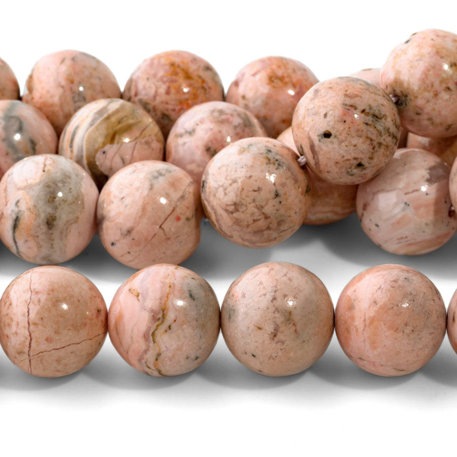 Peruvian Rhodochrosite 16mm Round - 15-16 Inch – Dakota Stones