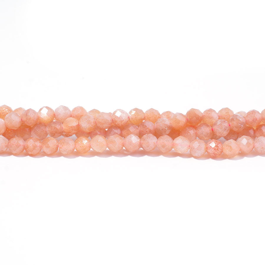 Golden Sunstone 4mm Round Faceted AA Grade - 15-16 Inch – Dakota Stones