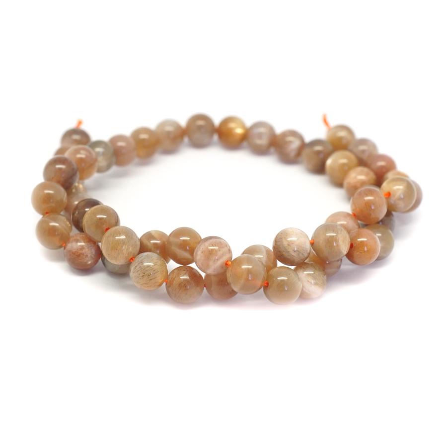 Sunstone 8mm Round - 15-16 inch — Dakota Stones