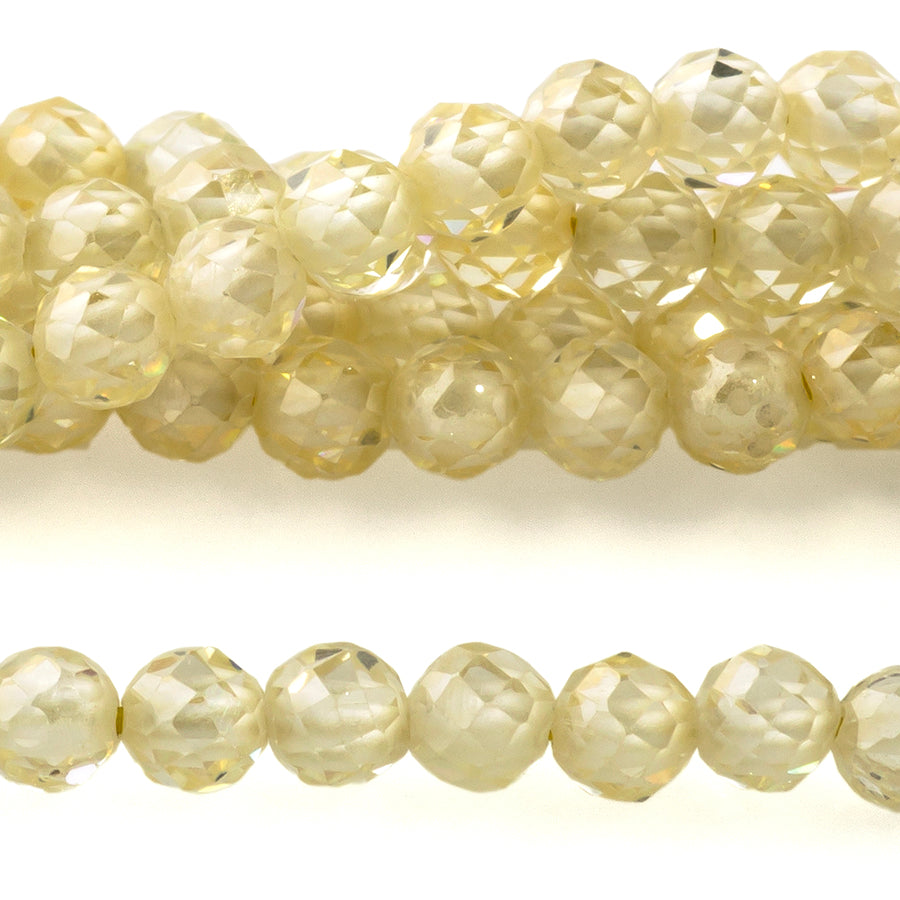 Cubic Zirconia Lemon 3mm Round Faceted - 15-16 Inch – Dakota Stones